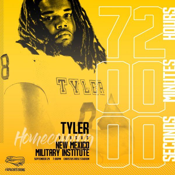 Tyler Junior College Football 72 hour countdown – cates.design